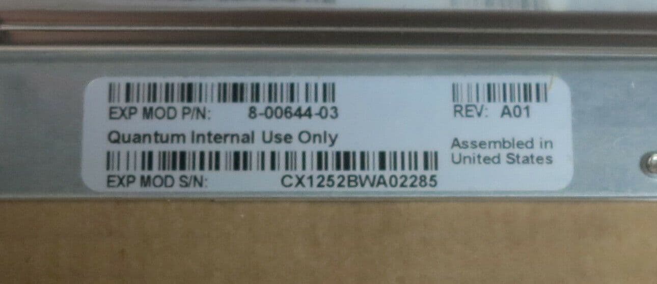 Quantum DXi6700 12x 3 5" Bay 200GB SSD Disk Drive Storage System Enclosure