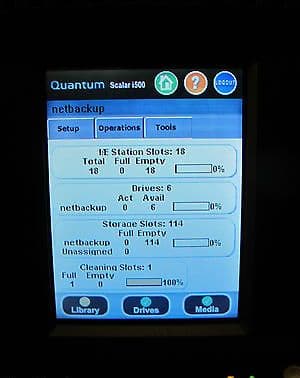 Quantum i500 2 x LTO4 8-00500-01 Scalar Tape 14U Library Data Storage ...