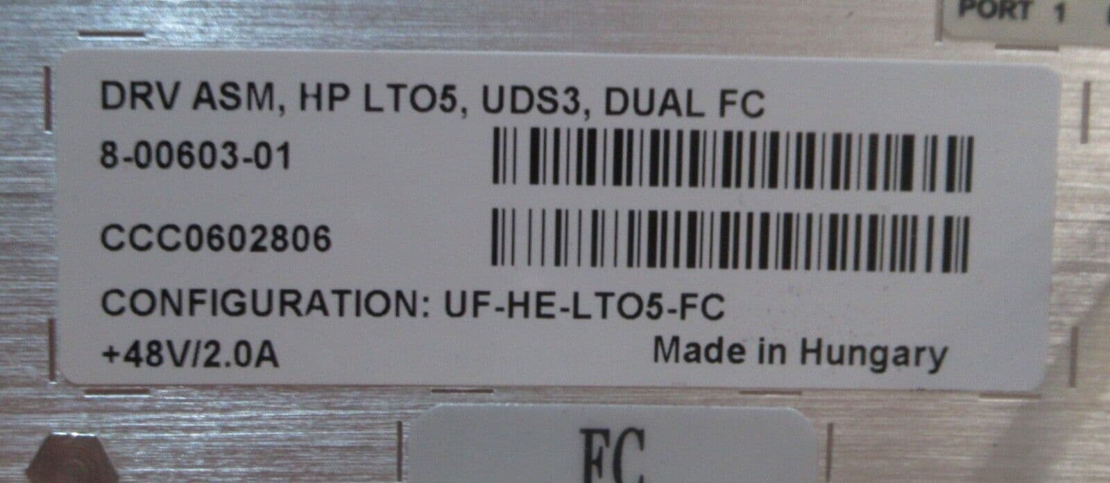 Quantum Scalar i500 LTO-5 1 5TB/3 0TB FC Tape Drive Module 8-00603-01