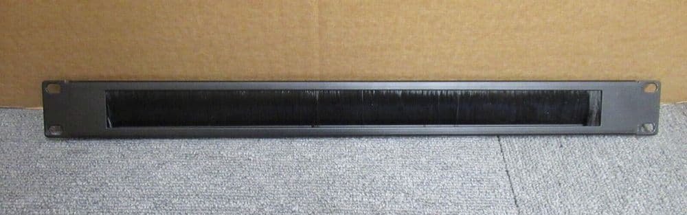 Rack Mount Cable Management Brush Strip Panel 1U 19" Black