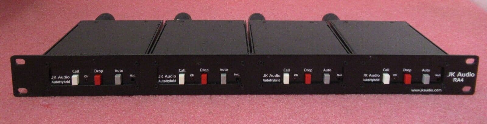 Rack Mountable 1U 19" 4 x JK Audio RA4 AutoHybrid Telephone Audio Interface