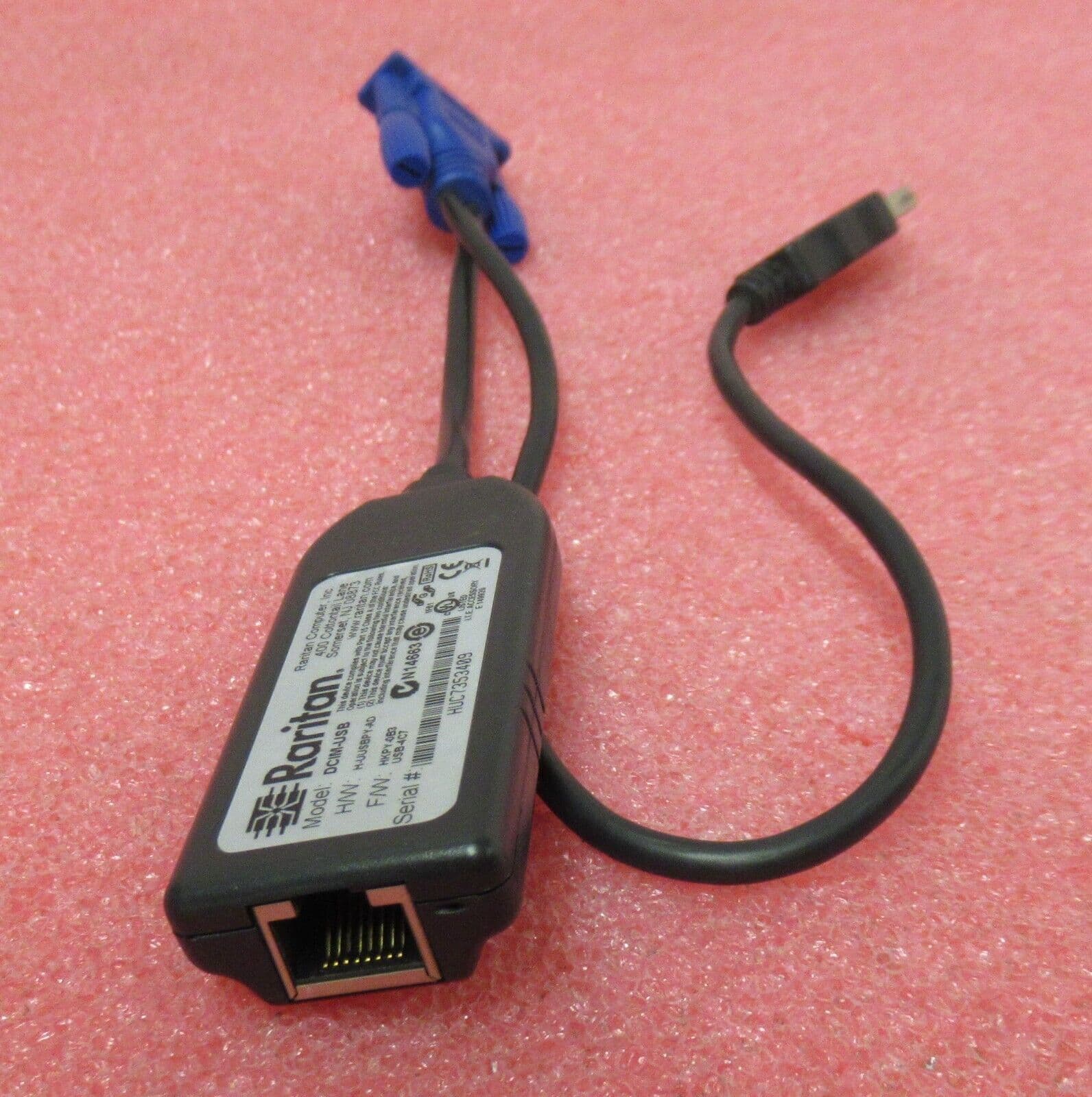 Raritan DCIM-USB Dominion USB KVM CIM Ethernet Interface Module Switch Cable
