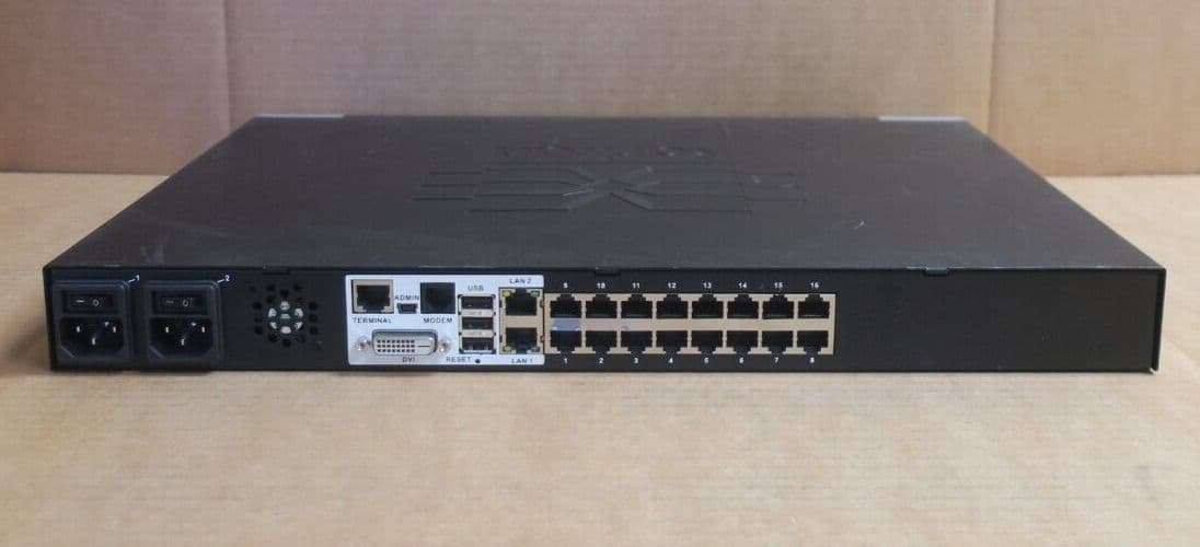 Raritan Dominion DSX2-16M 16-Port Dual PSU 1U Secure Serial Console Server