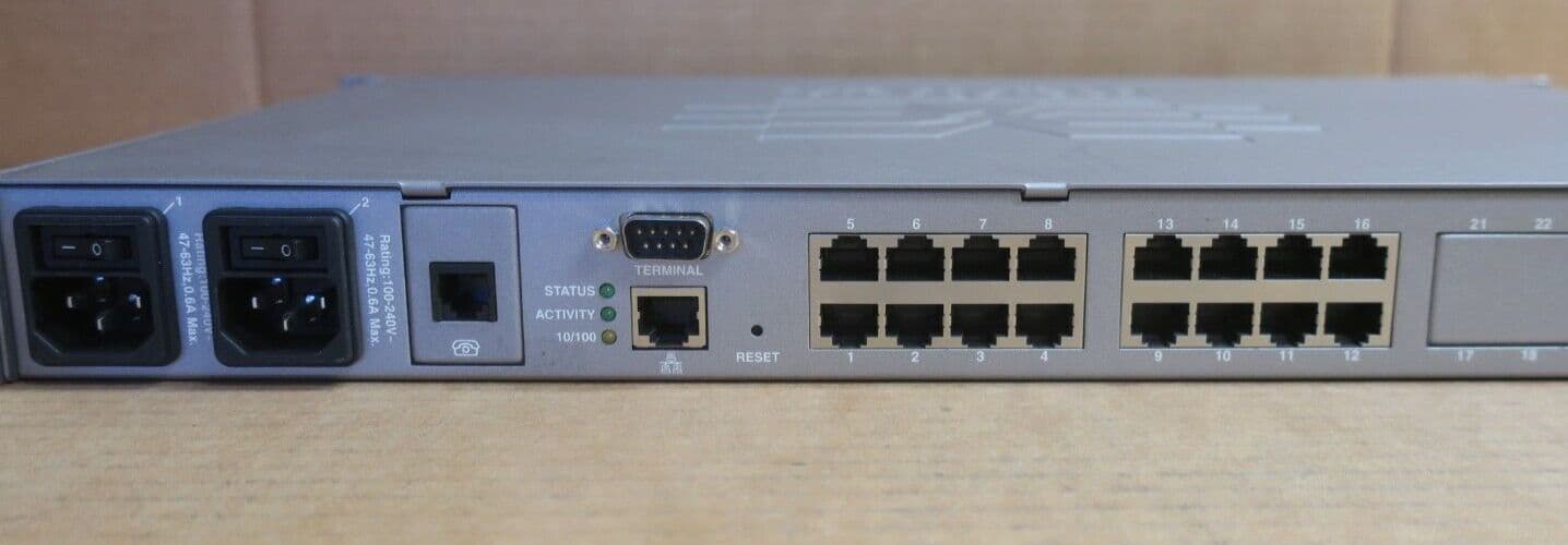 Raritan Dominion SX16 DSXA-16 16-Port Dual PSU 1U Secure Serial Console ...