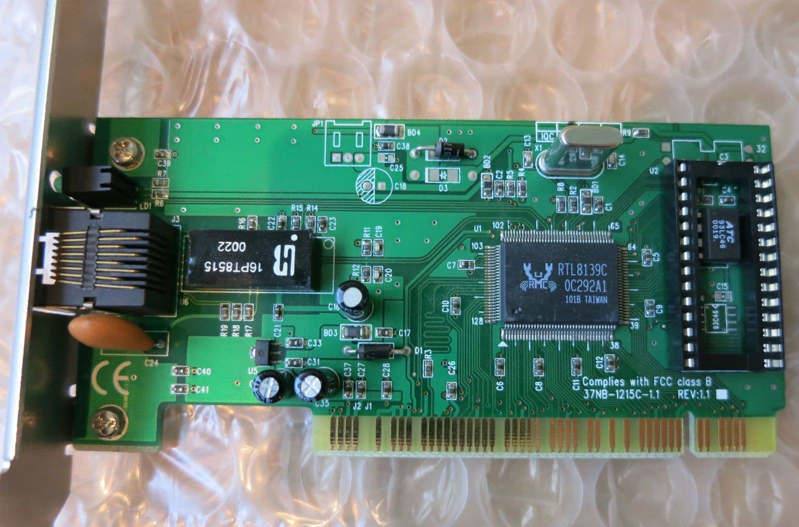 Realtek RTL8139C Low Profile Network Adapter PCI Network Interface Card ...