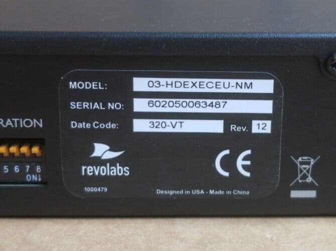 Revolabs Executive HD 8-Channel Microphone Receiver 03-HDEXECEU-NM 4x ...