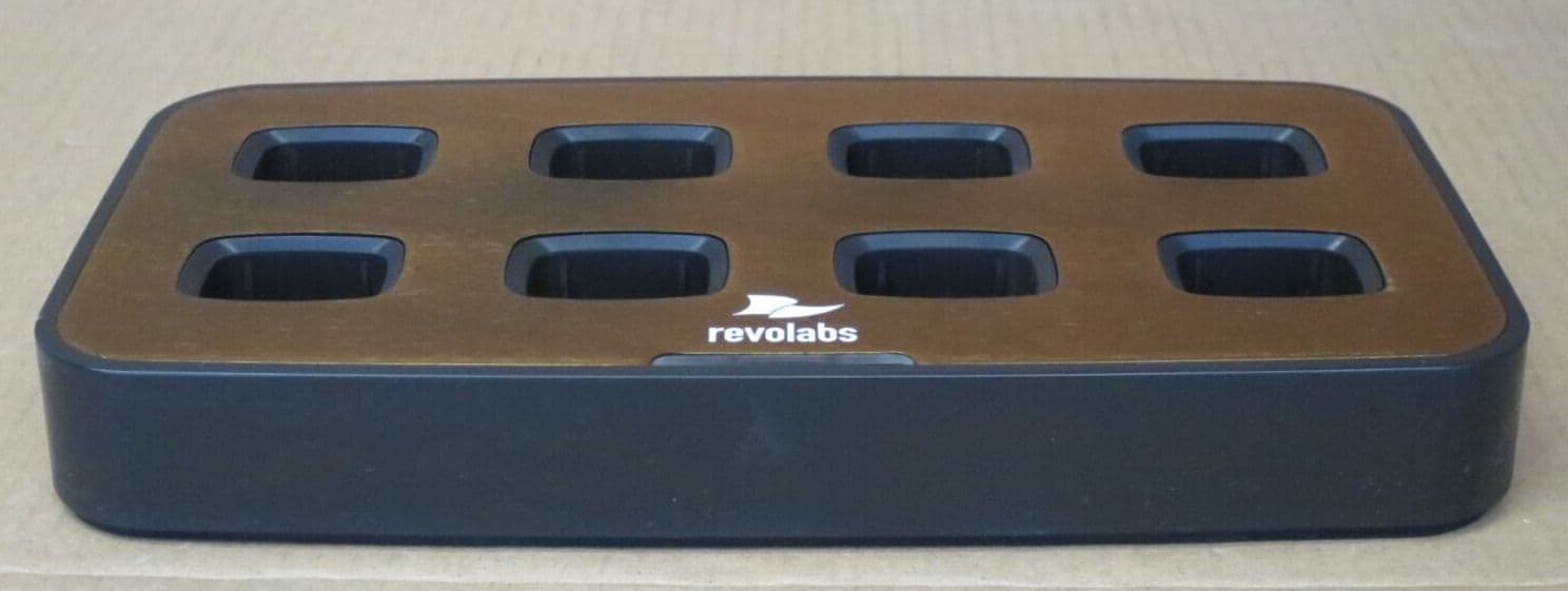 Revolabs HD Series Bronze 8-Slot Microphone Charging Base 02-08HDEUCHG-C