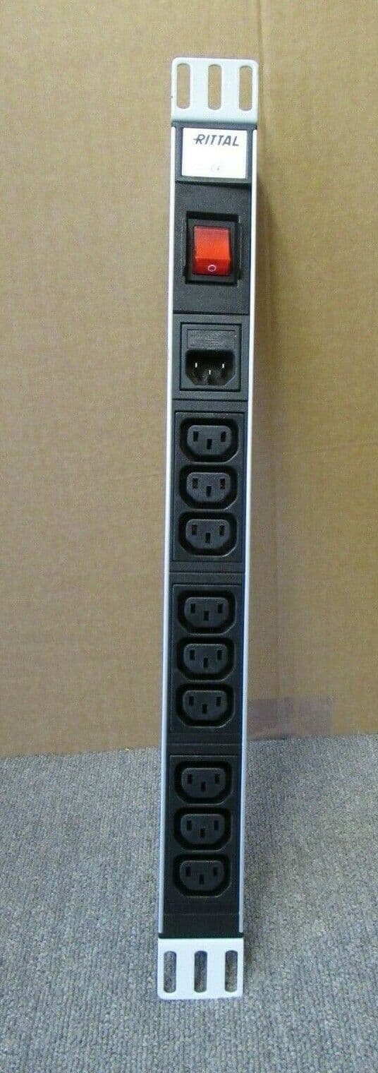 Rittal 7240 201 DK7240201 9 Way C13 Sockets Switched Power Distribution ...