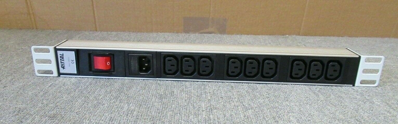 Rittal 7240 201 DK7240201 9 Way C13 Sockets Switched Power Distribution ...