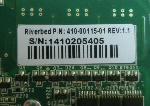 Riverbed Quad Port Gigabit NIC-1-001G-4TX-BP Ethernet Bypass Card 410 ...