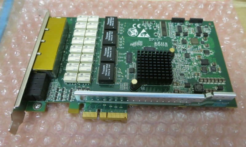 Riverbed Quad Port TX Copper Gigabit Ethernet PCI-E Card Adapter 410 ...
