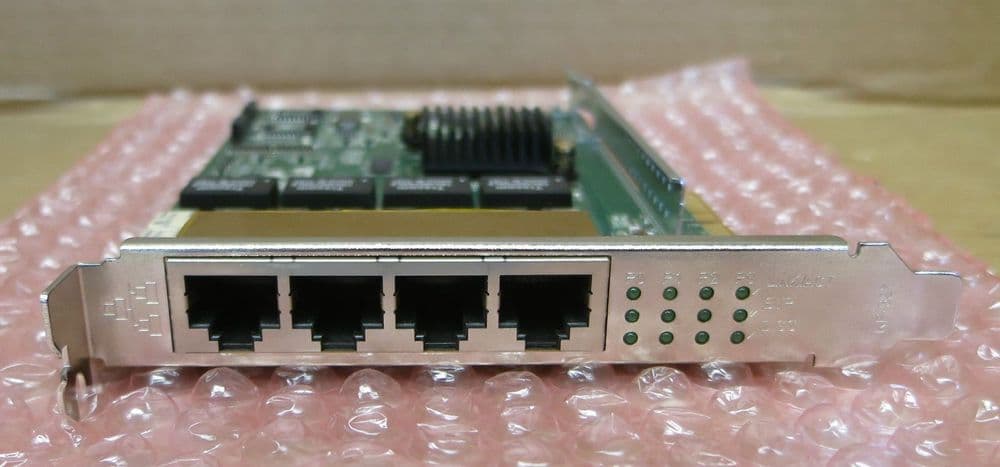 Riverbed Quad Port TX Copper Gigabit Ethernet PCI-E Card Adapter 410 ...