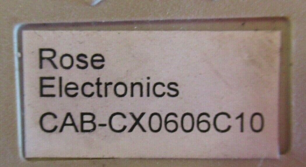 Rose Electronics CAB-CX0606C10 KVM Cable 10FT DB25 To VGA Male 15-Pin 6-Pin PS/2