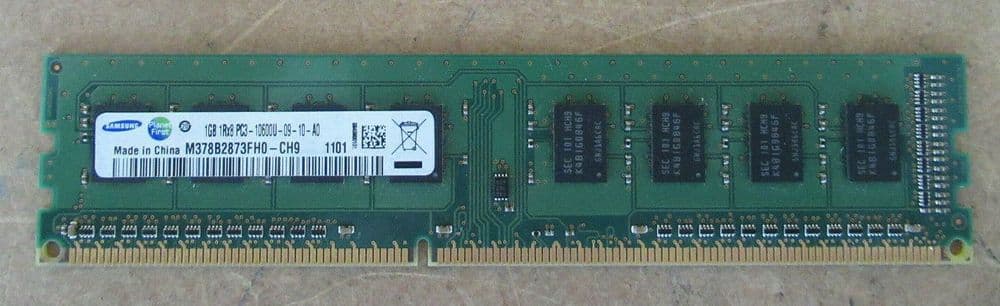 Samsung 1GB 1Rx8 DDR3 PC3-10600U PC3 Memory RAM M378B2873FH0-CH9