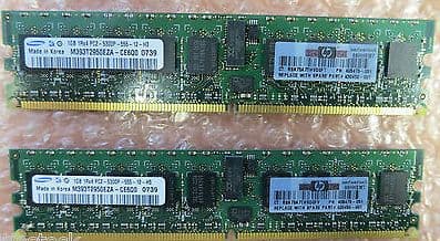 Samsung 2GB RAM & x28;2x1GB& x29; M393T2950EZA-CE6Q0 PC2-5300P Server ...