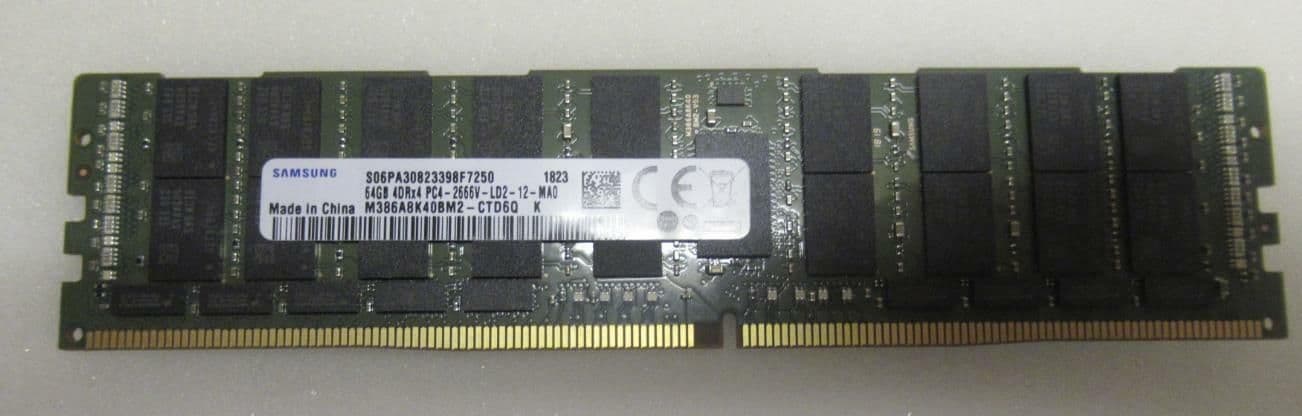 Samsung 64GB 1x64 4DRx4 PC4-2666V DDR4 ECC Server RAM Memory ...