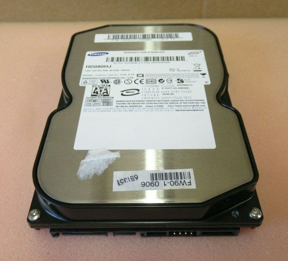 Samsung HD080HJ Spinpoint P80SD 80GB 7200RPM SATA 3Gbps 8MB 3 5 ...