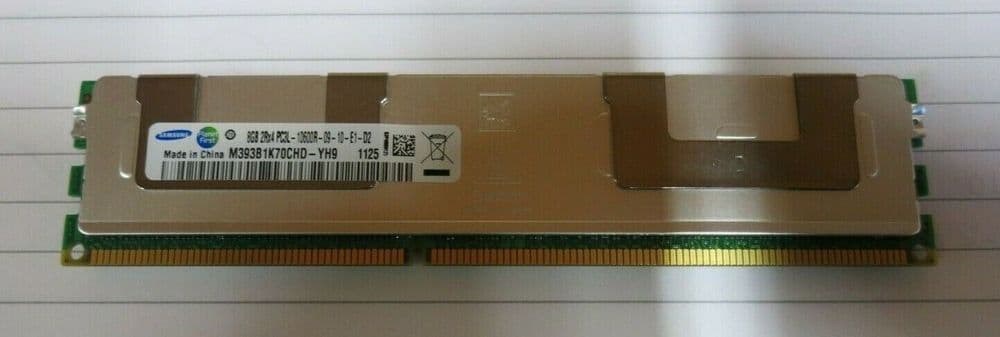 Samsung M393B1K70CH0-YH9 8GB 2Rx4 PC3-10600 DDR3 ECC 240P CL9 DIMM Memory