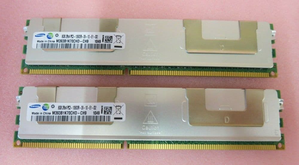 Samsung M393B1K70CHD-CH9 16GB 2x8GB PC3-10600 DDR3-1333MHz ECC CL9 240P Memory