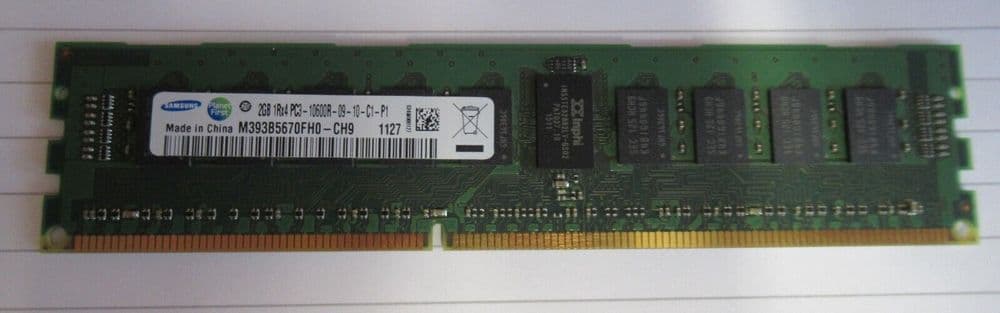 Samsung M393B5670FH0-CH9 2GB PC3-10600 DDR3-1333MHz ECC CL9 240-Pin ...