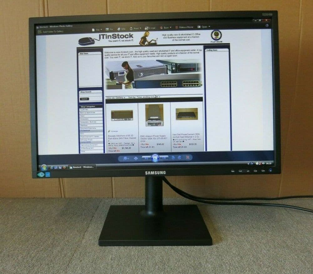 Samsung S22E450BW LS22E45KDWV/EN 22" LCD TFT LED HD Widescreen Monitor ...