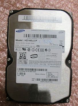 Samsung Series HD160JJ/P 160GB 7200 RPM Cache SATA 3 5" Hard Drive