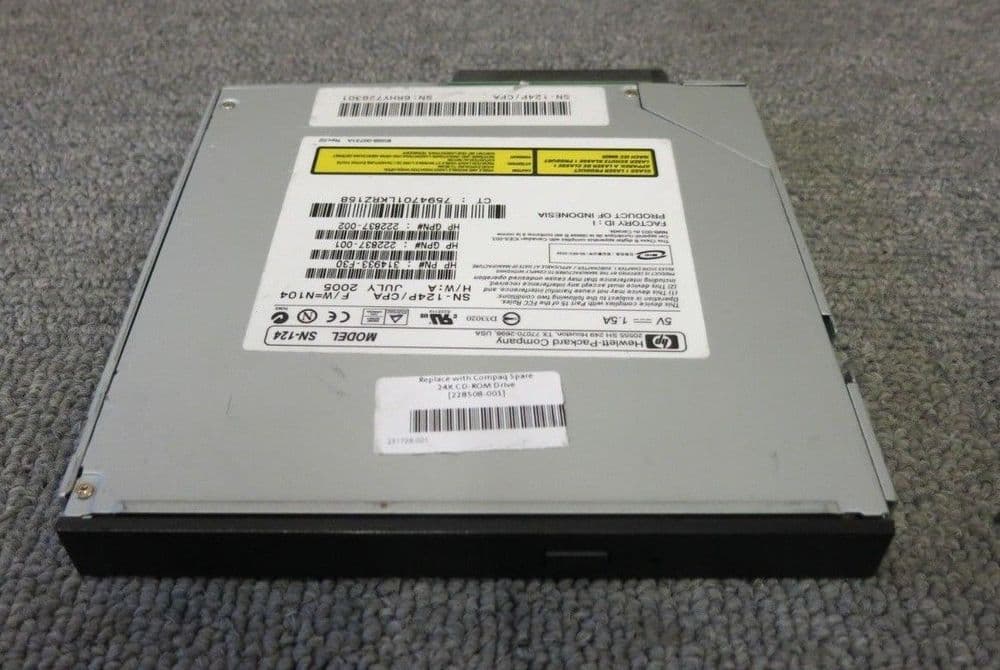 Samsung SN-124 314933-F30 24X Slimline Internal CD-Master ATA CD-ROM Drive