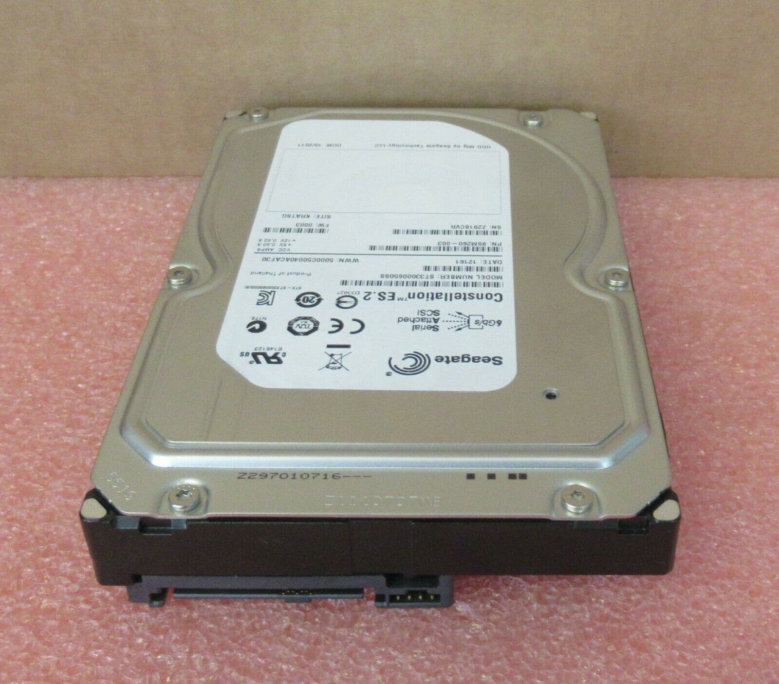 Seagate 3TB 3 5" SAS 6GB/s 7 2K 64MB Server HDD Hard Drive ST33000650SS