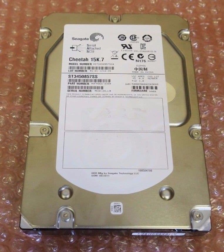 Seagate Cheetah 450GB 15K 7 SAS 3 5" 6Gb/s Hot Plug HDD ST3450857SS ...