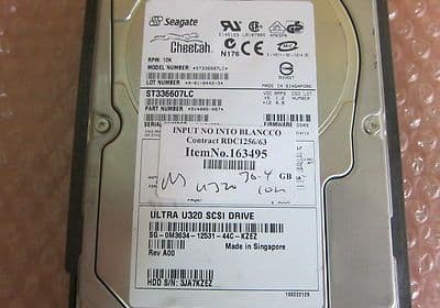 Seagate Cheetah SCSI Hard Drive 76 4GB HDD 3 5" ST336607LC 9V4006-087 ...