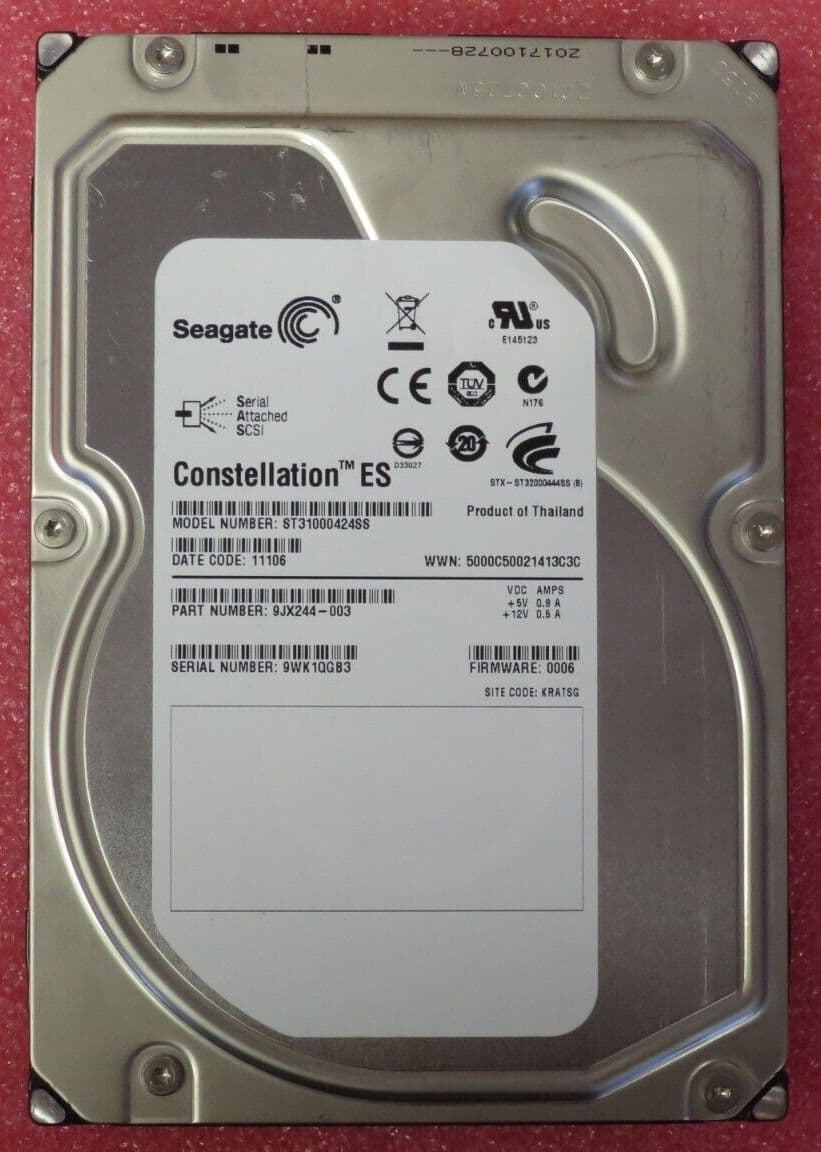 Seagate Constellation ES 1TB 2 5" 7 2k LFF SAS Hard Drive HDD - ST1000424SS