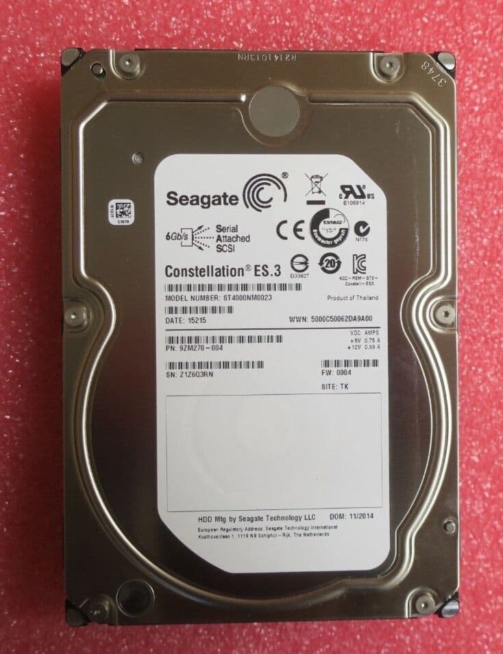 Seagate Constellation ES 3 4TB 7 2K 3 5" SAS 6Gb/s HDD ST4000NM0023 ...