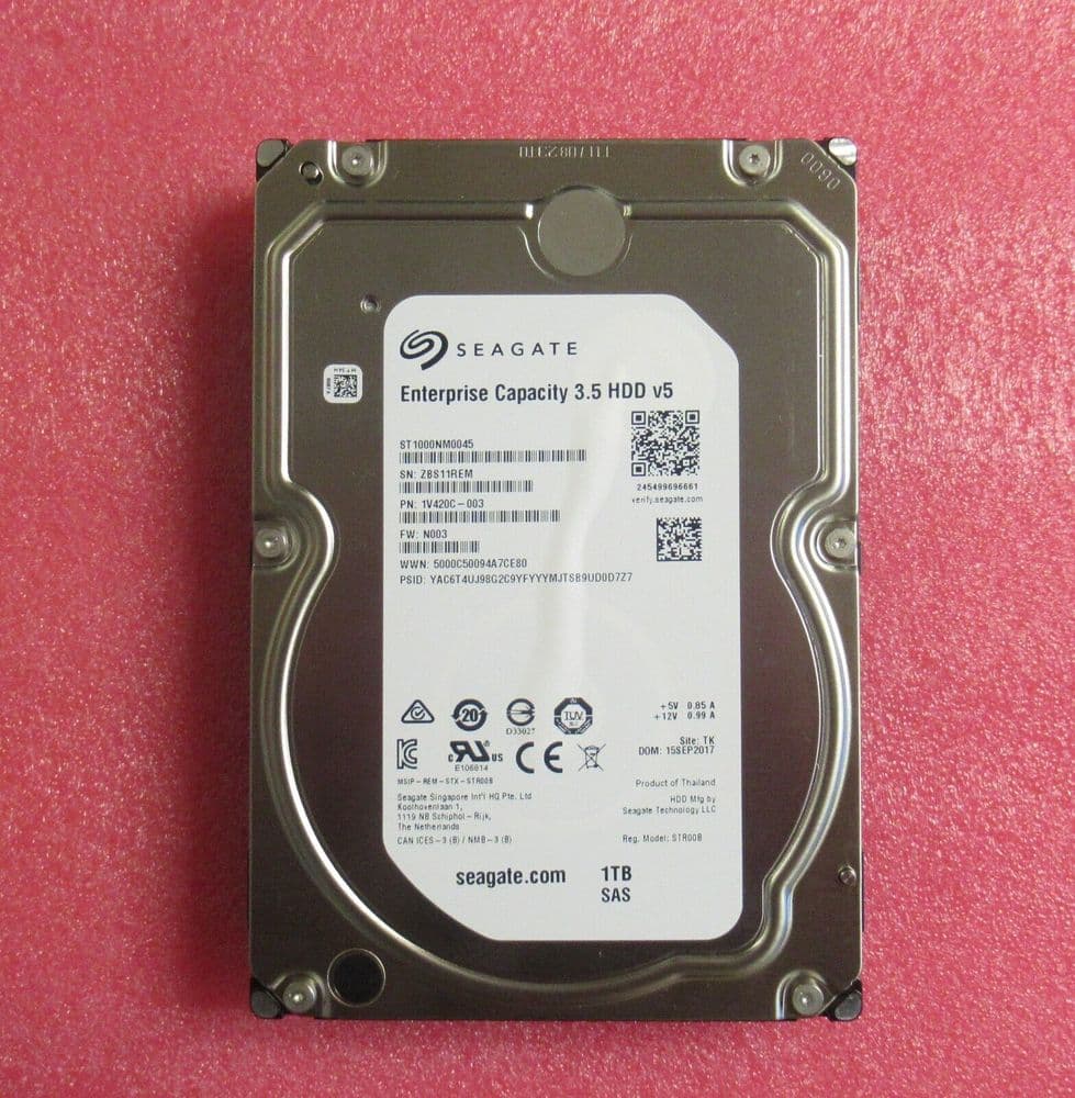 Seagate Enterprise Capacity v5 1TB 7 2K SAS 12G 3 5" 1V420C-003 HDD ...
