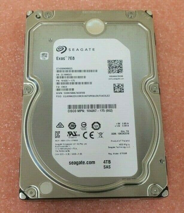 Seagate Exos 7E8 4TB 7 2K 3 5" 12G SAS Hard Drive HDD ST4000NM0025 ...