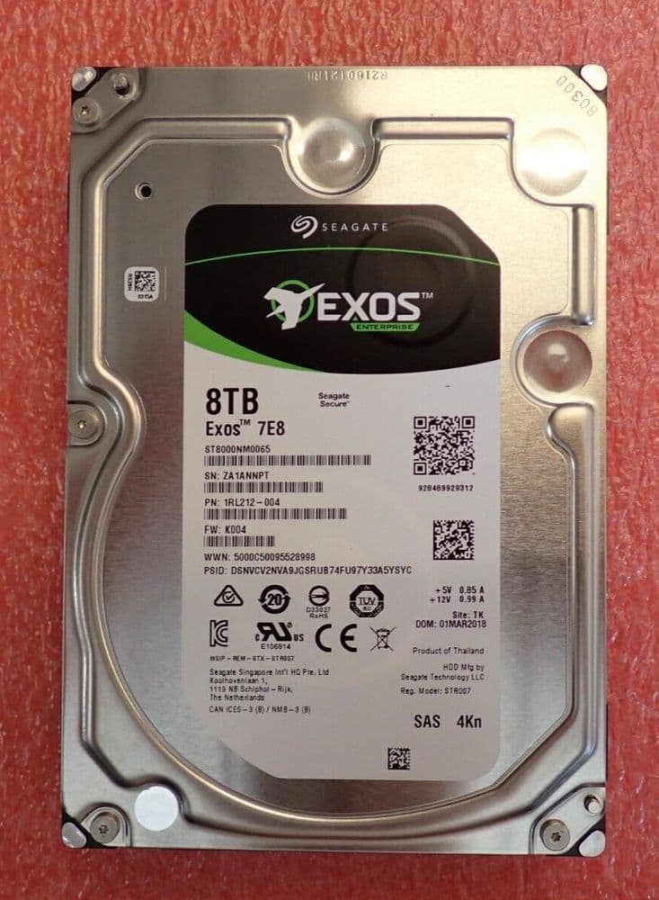 Seagate Exos 7E8 8TB 7 2K SAS 12G 3 5" 4kn Hot-Plug Hard Drive HDD ...