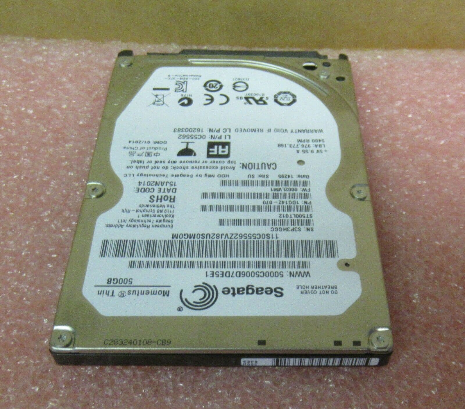 Seagate Momentus Thin 500GB 2 5" SATA 3GB/s 5 4K 16MB Hard Drive HDD ...
