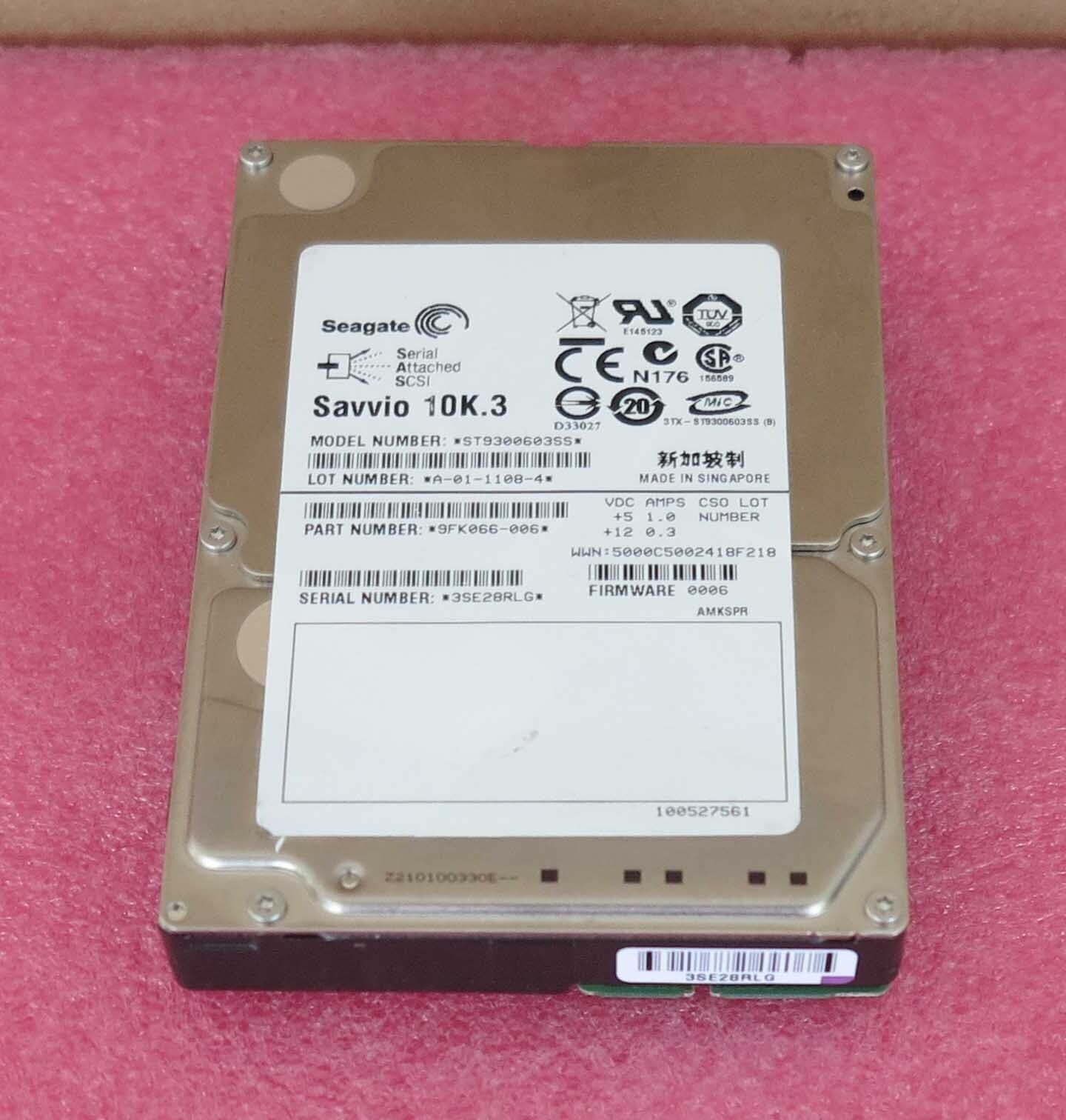 Seagate Savvio 10K 3 300GB 2 5" SAS 6GB 10K 16MB HDD Hard Drive ST9300603SS