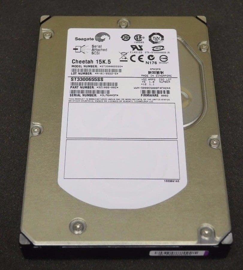 Seagate ST3300655SS 9Z1066-002 300GB 15K SAS 3 5" Hard Drive HDD FW 0002