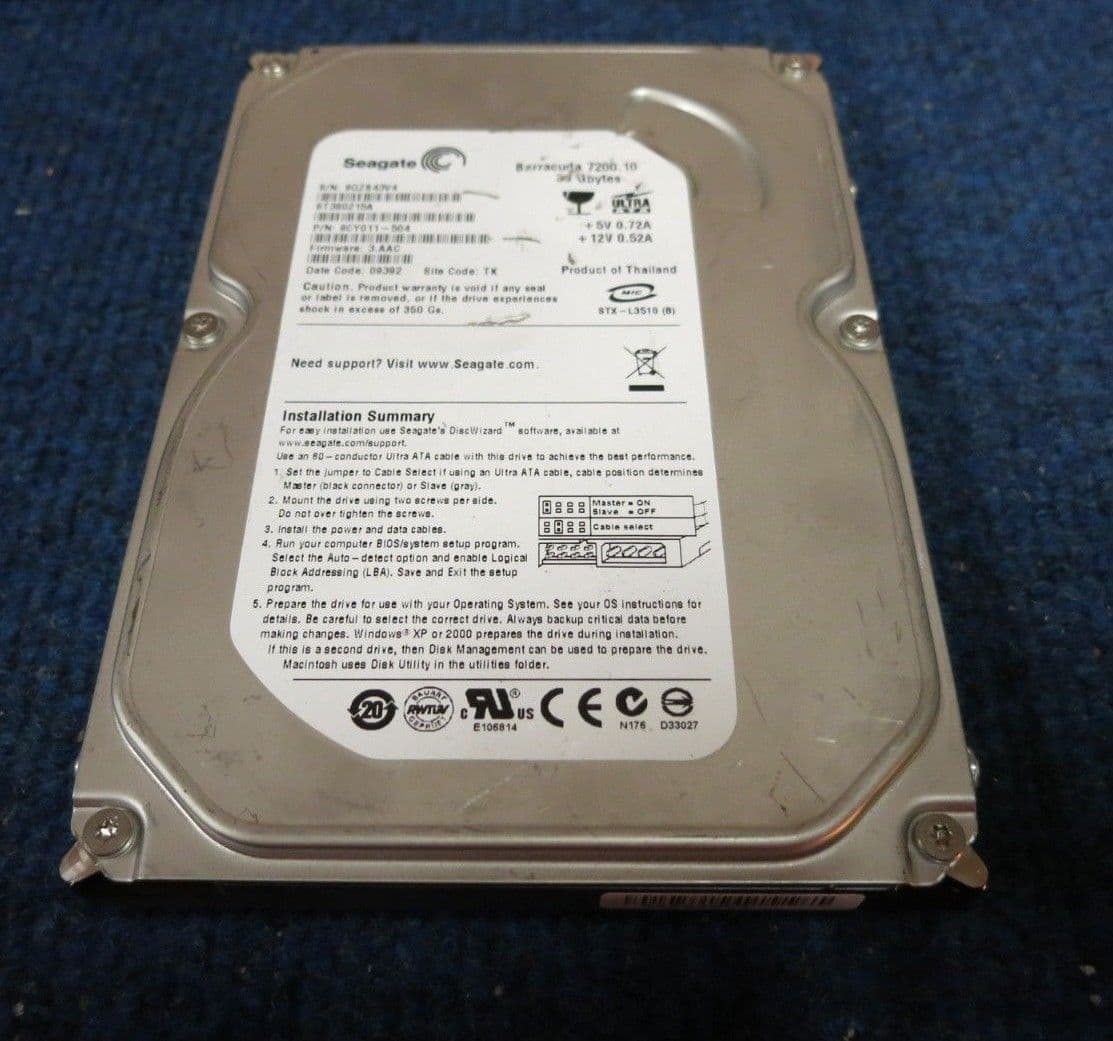 Seagate ST380215A 9CY011-504 Barracuda 7200 10 80GB IDE 72000RPM 2MB 3 ...
