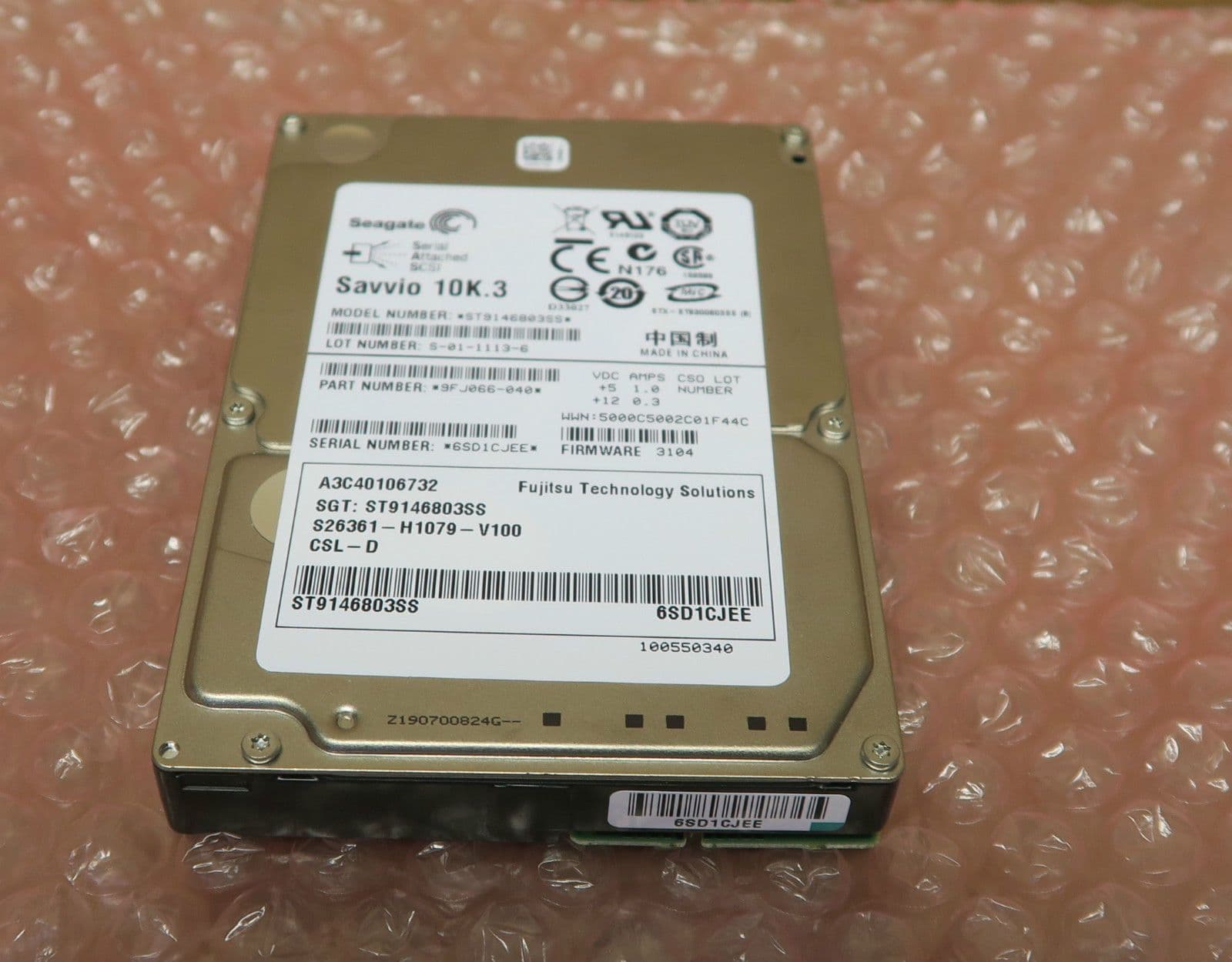 Seagate ST9146803SS Savvio 10K 3 - 2 5" 146GB 6G 10K SAS Internal Hard ...