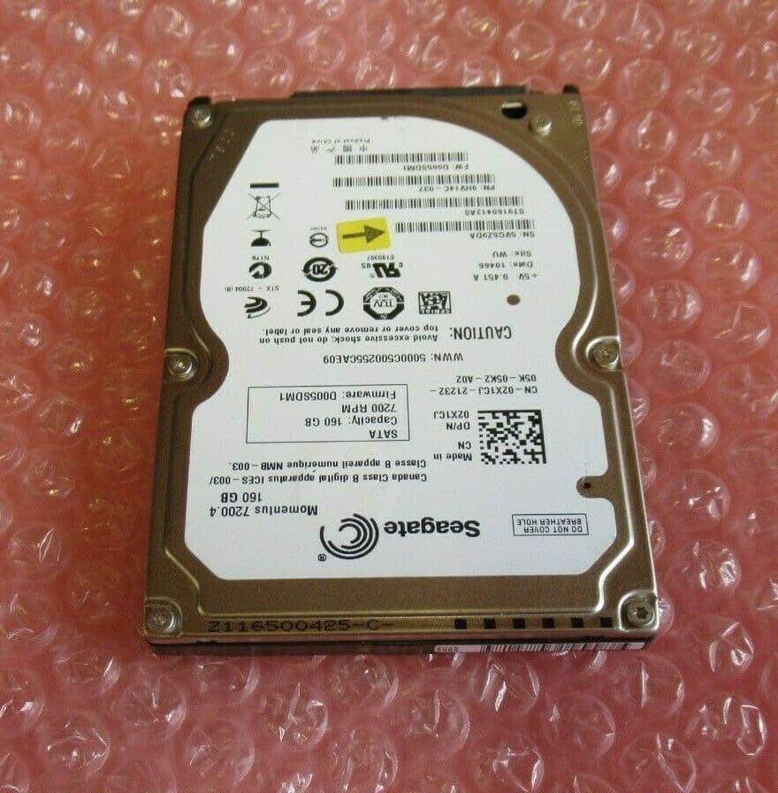 Seagate ST9160412AS 2X1CJ Momentus 7200 4 160GB 7200RPM 16MB 2 5 ...
