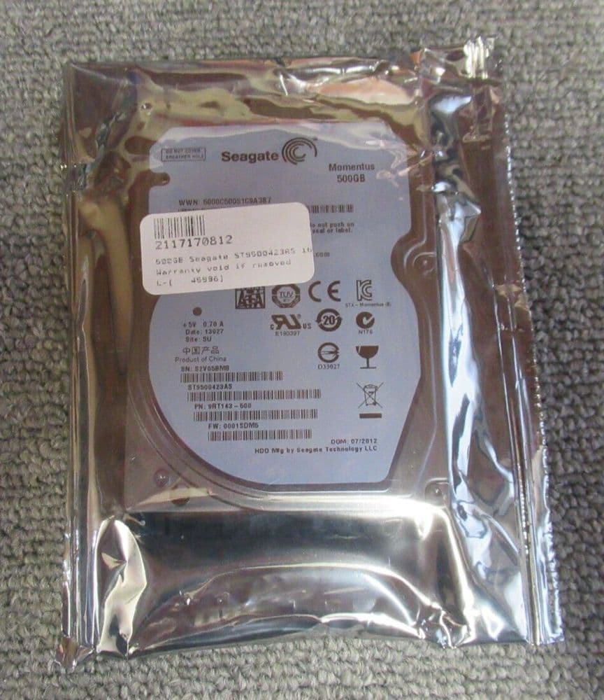 Seagate ST9500423AS Momentus 7200 4 500GB 7200RPM 16MB 2 5" Internal HDD