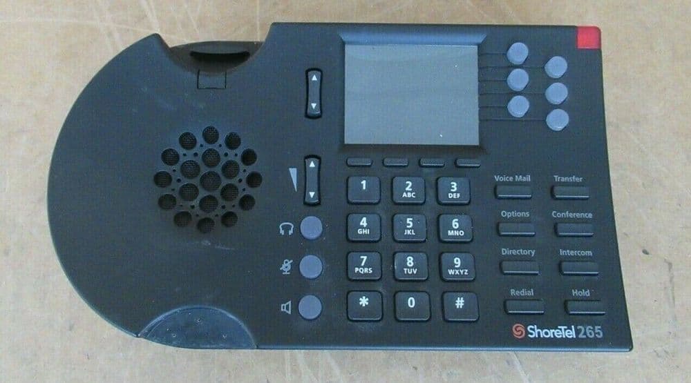 ShoreTel IP 265 VoIP Colour Display Phone Ip265 Black A260-1005-01 No ...