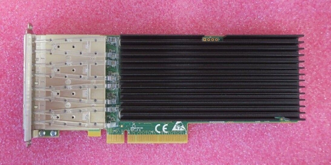 Silicom PE310G4SPI9L-XR-CX3 Quad Port 10Gb Ethernet SFP Network Server ...