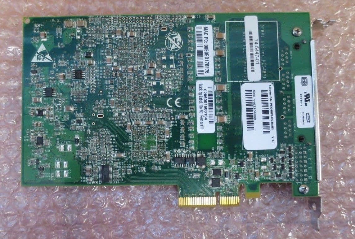 Silicom PEG4BPI PEG4BPI-CS-RoHS Quad Port Gigabit Ethernet Server NIC PCI-E Card