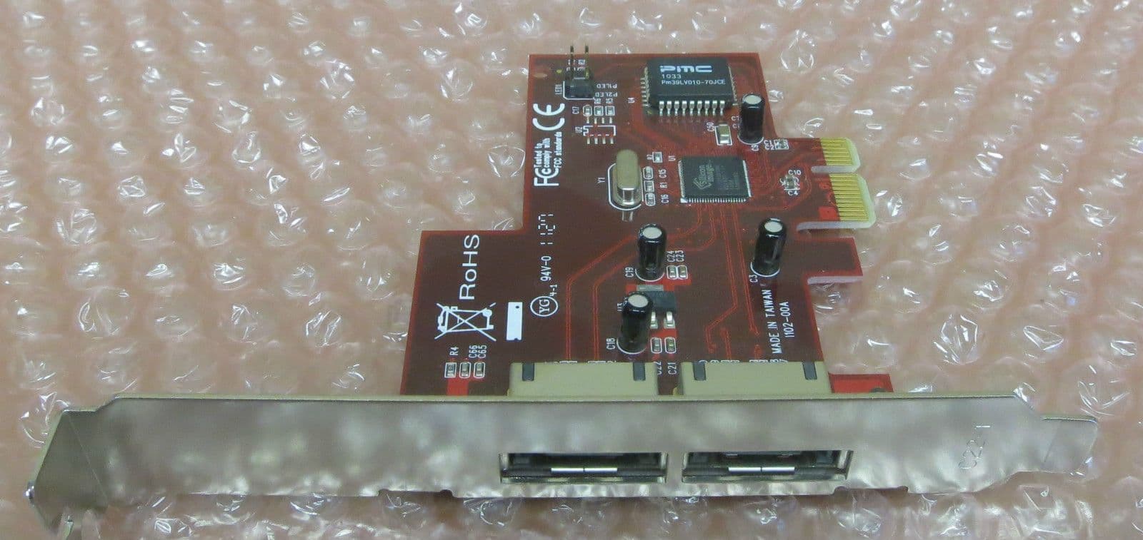 Silicon Image I102-00A Twin eSATA Port PCIe PCI Express Card Adapter