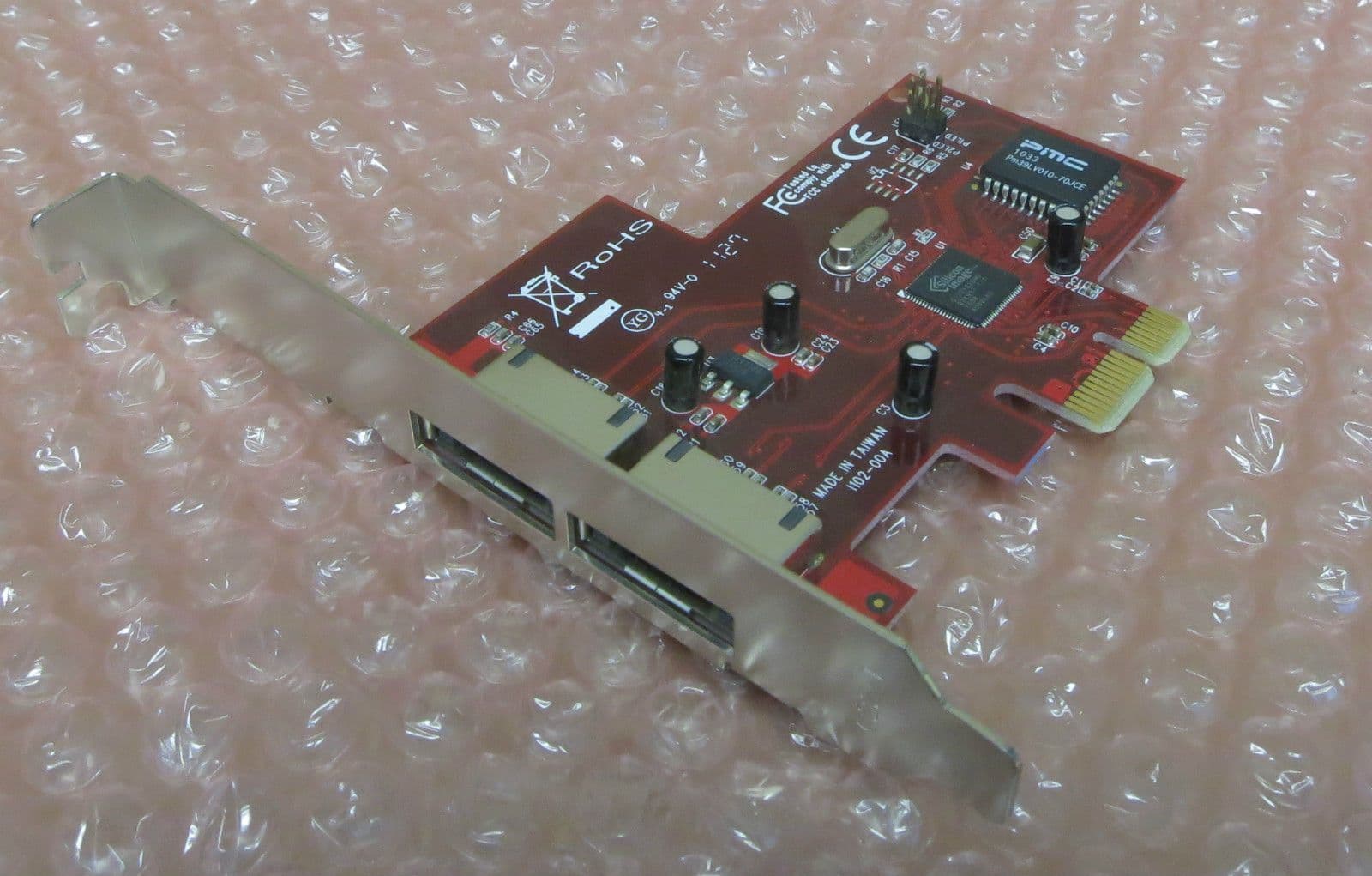 Silicon Image I102-00A Twin eSATA Port PCIe PCI Express Card Adapter