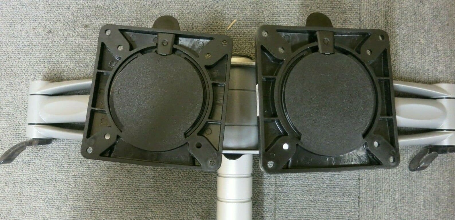 Silver Dual LCD TFT 2 Monitor VESA Swivel Arm Desk Mount Stand