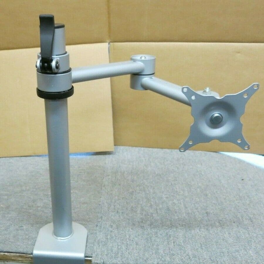 Single LCD TFT Monitor VESA Swivel Arm Desk Mount Stand with Clamp Base