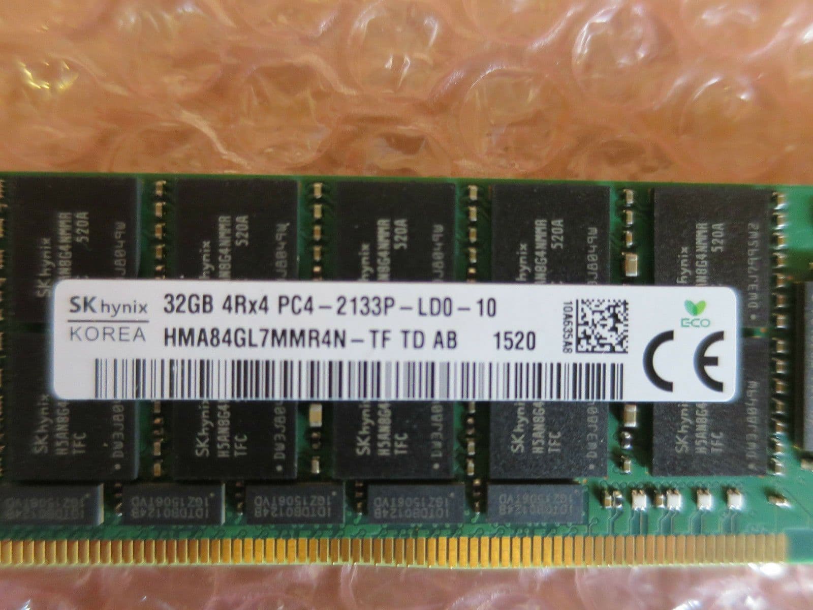 SK Hynix 32GB 4Rx4 PC4-2133P DDR4 REG-ECC DIMM HMA84GL7MMR4N-CPB Server ...
